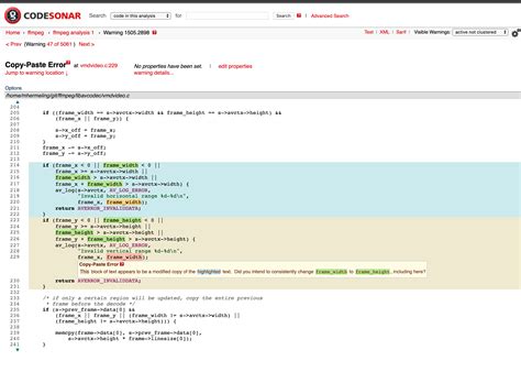 Copy And Paste Errors Afflict Ffmpeg Grammatech