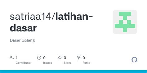 Github Satriaa14latihan Dasar Dasar Golang
