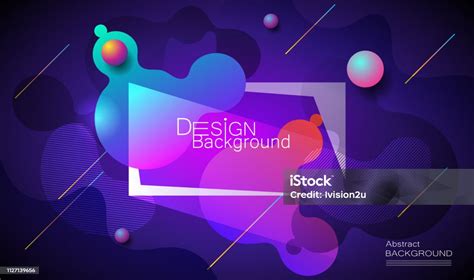 최소한의 추상적인 3d 레이아웃 배너 포스터 서식 파일 전단지에 대 한 액체와 액체 그라데이션 화려한 배경 모양 0명에 대한 스톡 벡터 아트 및 기타 이미지 Istock