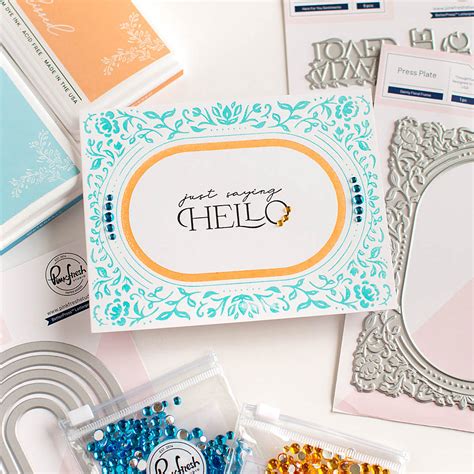 Nested Elongated Ovals Press Plate Pinkfresh Studio