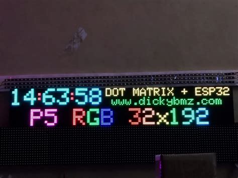 Menampilkan Text Di P5 Full Color Rgb Menggunakan Esp 32 Dicky Bmz