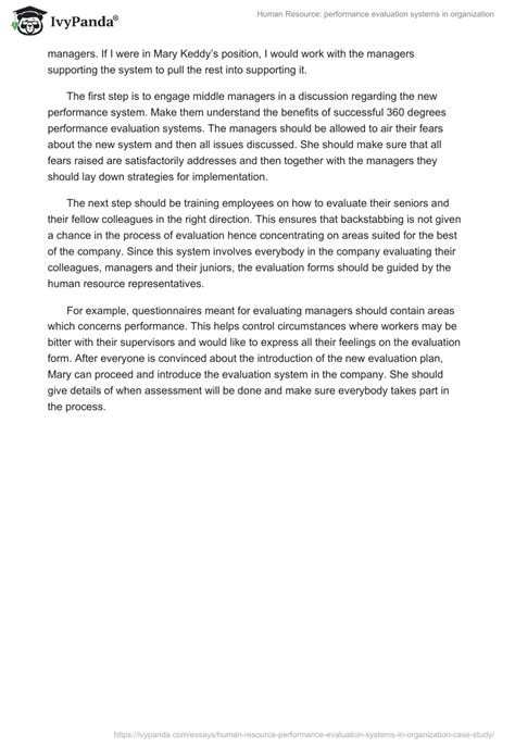 Human Resource Performance Evaluation Systems In Organization 572