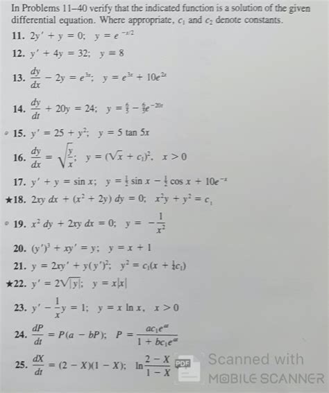 Solved In Problems Verify That The Indicated Function Chegg Com