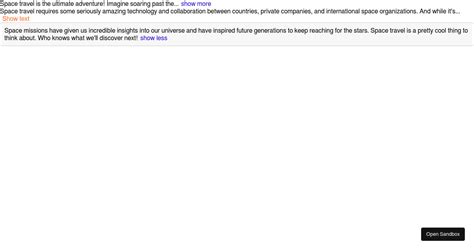 Text Expander Codesandbox