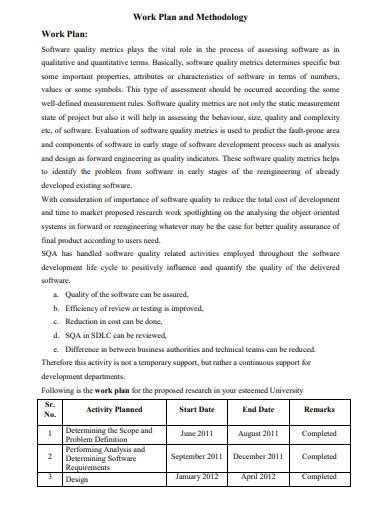 Free 10 Research Work Plan Samples In Ms Word Pdf