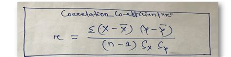 How To Calculate Correlation Coefficient Formula Example