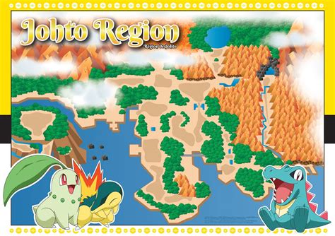 Pokemon Johto Map