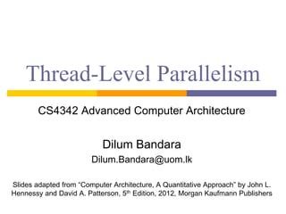 Introduction To Thread Level Parallelism PPTX