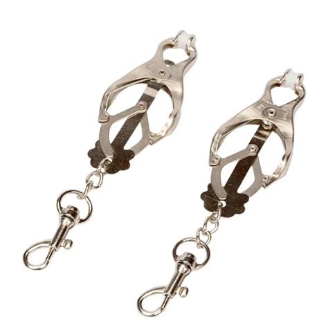 Women Metal Chain Nipple Clamps Sex Slave Nipples Clips Bondage Fetish Sex Toys For Couples In