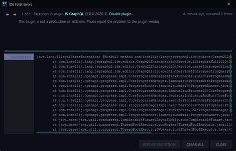 Plugin Throw Illegalstateexception · Issue 489 · Jetbrainsjs Graphql