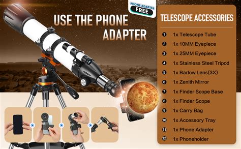 Dianfan Teleskop90 Mm Öffnung 800 Teleskop Astronomie Für Erwachsene