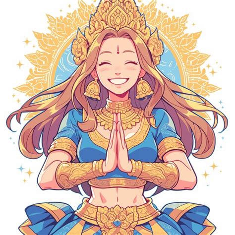 Premium Vector Cambodian Man In Traditional Apsara Dancers Gear