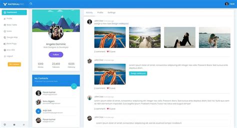 Django Material Lite Free Template