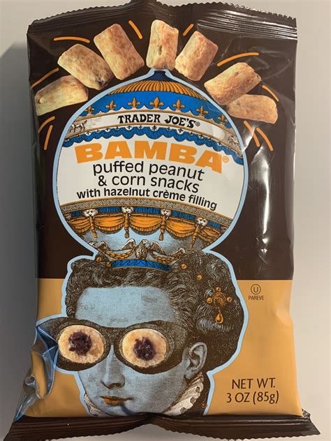 Trader Joes Bamba Peanut And Hazelnut Crème Snack