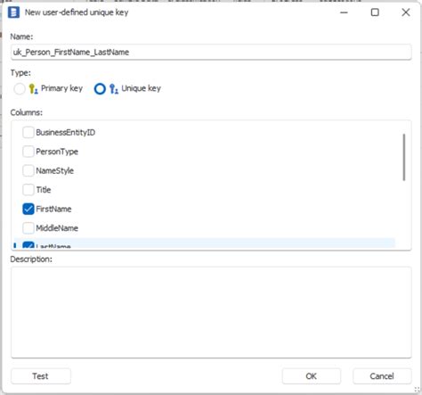 Documenting Primary And Unique Keys Dataedo Documentation