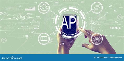 Api Application Programming Interface Concept Api Concept With Smartphone Stock Image Image