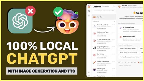 lobechat this free and local chatgpt alternative can also generate images works w ollama