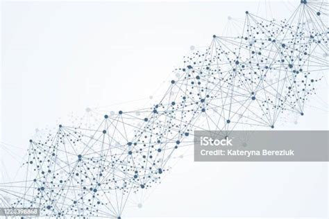 과학 네트워크 패턴 연결 선과 점 기술 육각 구조 또는 분자 연결 요소 가상현실에 대한 스톡 벡터 아트 및 기타 이미지 가상