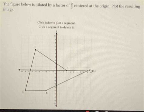 The Figure Below Is Dilated By A Factor Of 2 3 Centered At The Origin