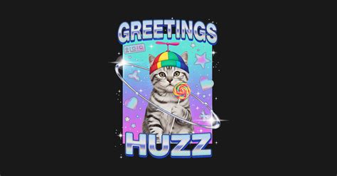 Cat Meme Greetings Huzz Cat Brainrot Gen Alpha Slang Greetings Huzz