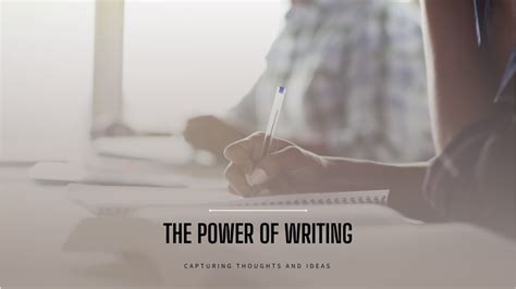 Writing Things Down - Intangible Value