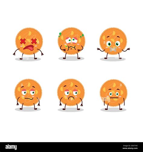 Orange Pie Cartoon Character With Nope Expression Stock Vector Image Orange Pie Cartoon Character With Nope Expression Stock Vector Image