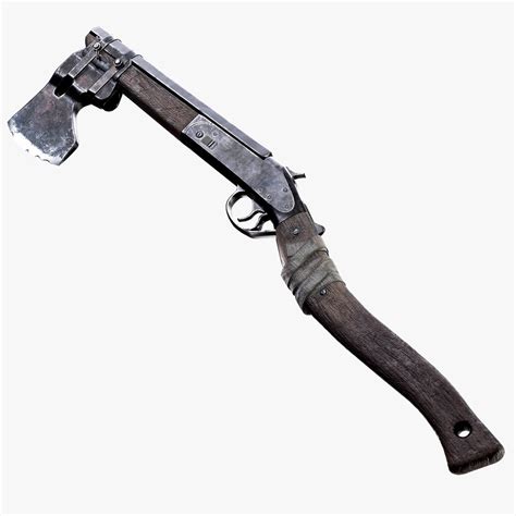 3d Shotgun Axe Ready Asset Turbosquid 1473220