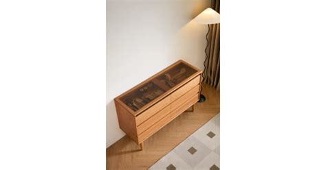 Linspire Flow Chest Of 6 Drawers With Glass Top Furniture Urban Sales