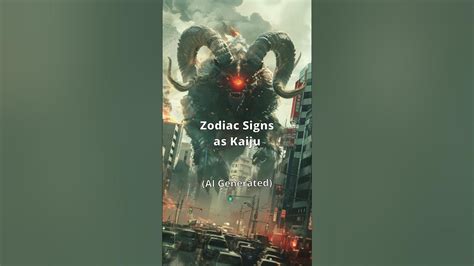 Ai Draws Zodiac Signs As Kaiju Art Ai Aiart Shorts Kaiju Youtube