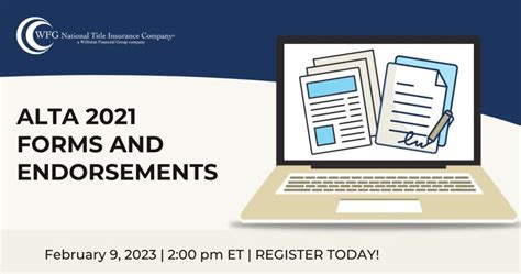 Webinar ALTA Forms And Endorsements WFG Agent