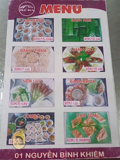 Quán Bánh Bèo Nậm Lọc Huế Xưa Quán Bánh Thơm Ngon Chuẩn Vị Cố Đô