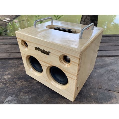 ตู้ลำโพงบลูทูธไม้จริงงาน Diy Mikeksr Thaipick