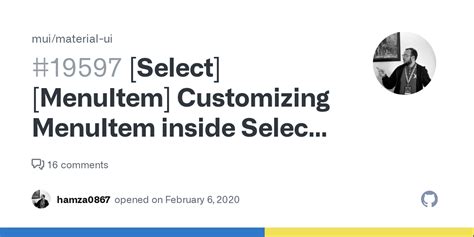 Select Menuitem Customizing Menuitem Inside Select Component