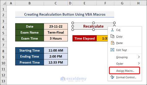 How To Make A Recalculate Button In Excel 5 Easy Steps
