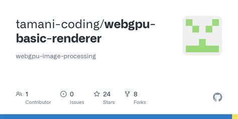 github tamani coding webgpu basic renderer webgpu image processing