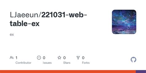 Github Ljaeeun221031 Web Table Ex Ex