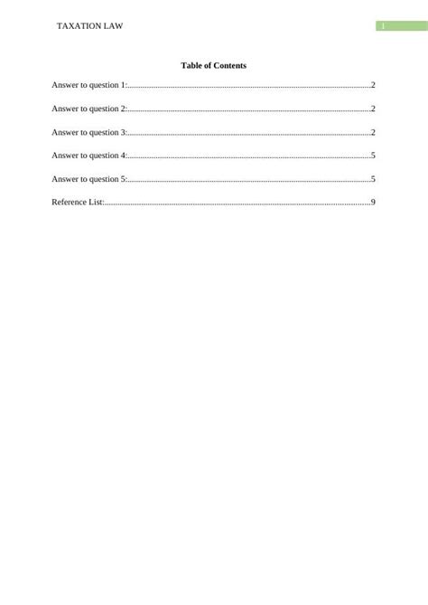 taxation law assignment solution desklib
