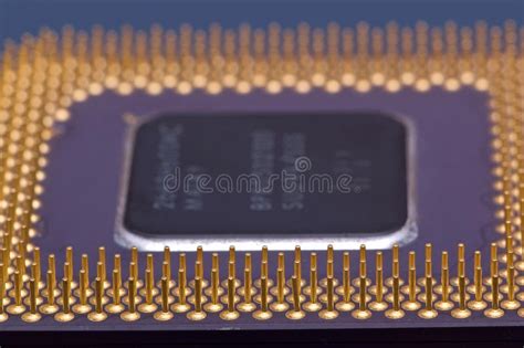 Processor Chip Stock Photo Image Of Microprocessor Circuit