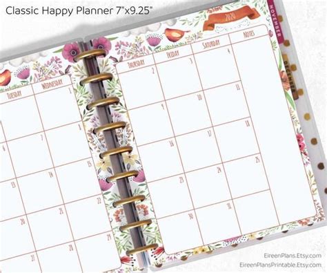 2020 2021 Happy Planner Monthly Printable Pages 2020 2021 Monthly Calendar Monthly Printable
