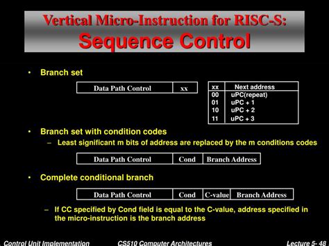 Ppt Lecture 5 Control Unit Implementation Powerpoint Presentation