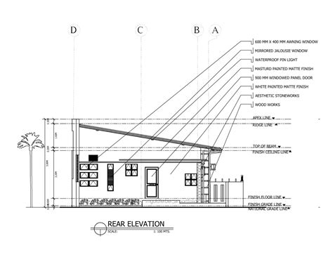 Best 13 Span Roof House Building Right Elevation Design Download Dwg
