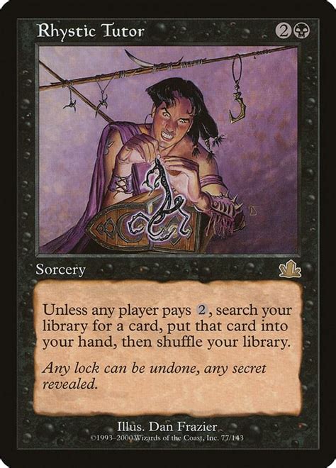Rhystic Tutor Prophecy Magic The Gathering
