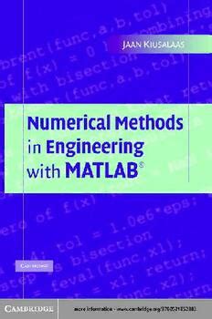 Numerical Methods of Engineering with MATLAB PDF