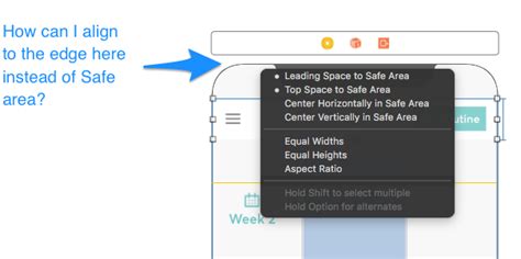 Ios Align To The Edge Of The Screen On IPhone X Stack Overflow