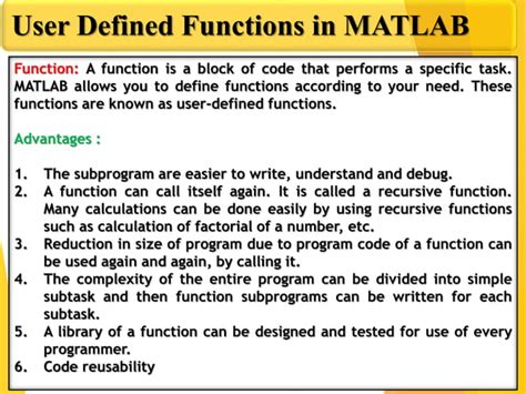 User Defined Functions In Matlab Pdf