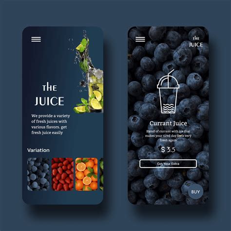 UX UI DESIGN JUICE Behance