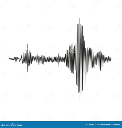 Seismograph Measurement Or Lie Detector Graph Seismic Measurements