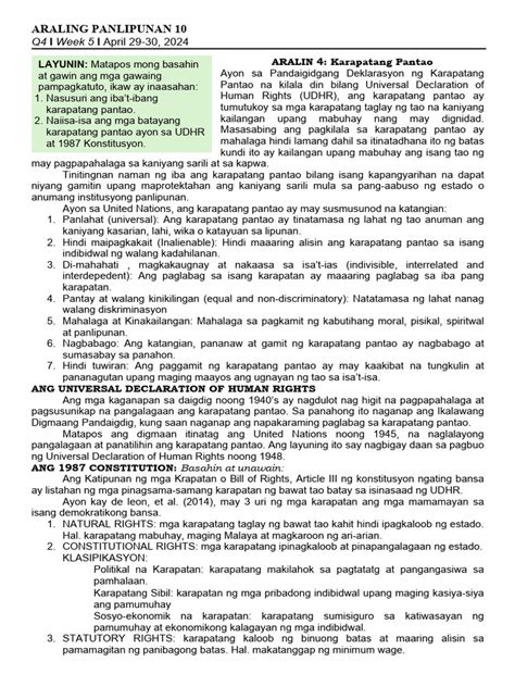 Ap10 Q4 Week 5 Asynchronous Activity Pdf