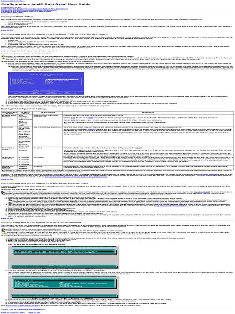 Configuration Intel® Boot Agent User Guide Pdf Booting Bios
