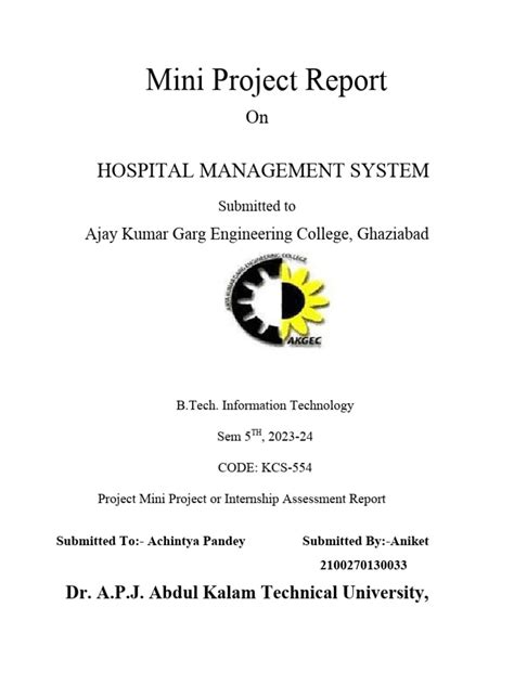 hospital management system pdf computers technology and engineering
